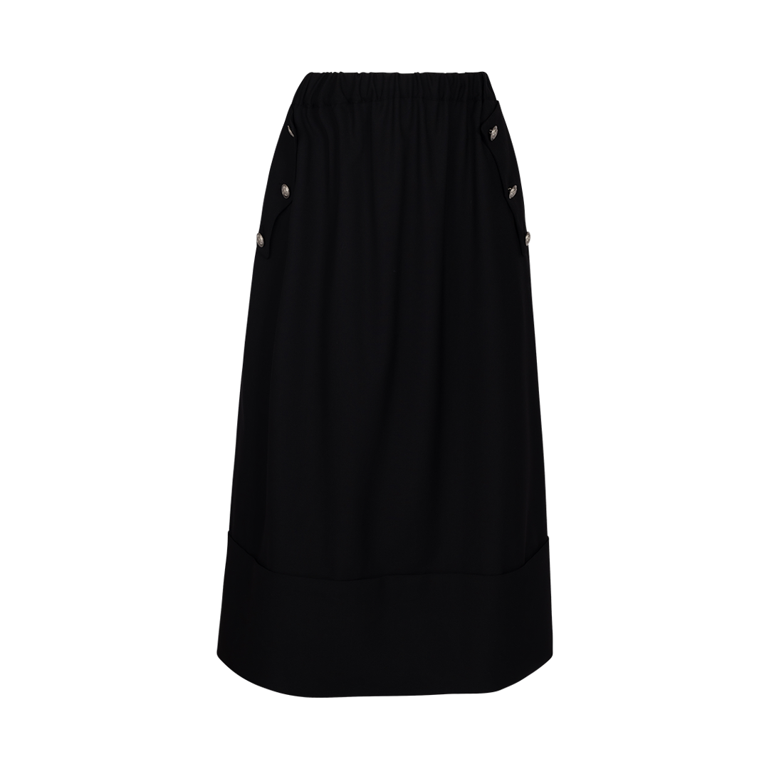 Embossed-Button Midi Skirt – FORTY FIVE TEN