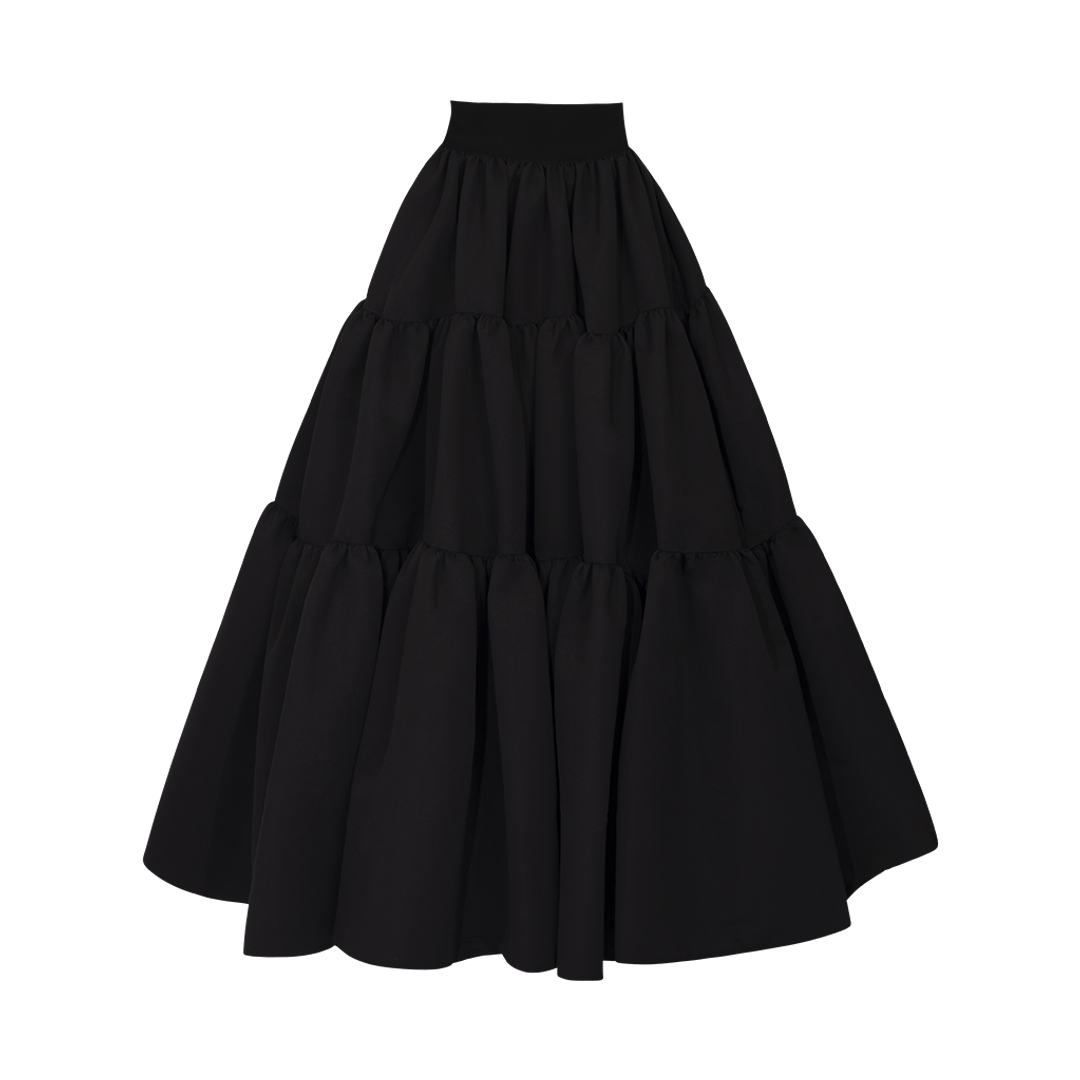 Tiered Maxi Skirt Black – FORTY FIVE TEN