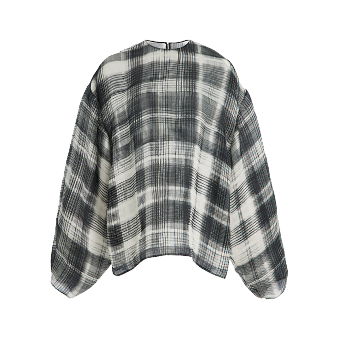 The Briggs Smeared Plaid Blouse – FORTY FIVE TEN