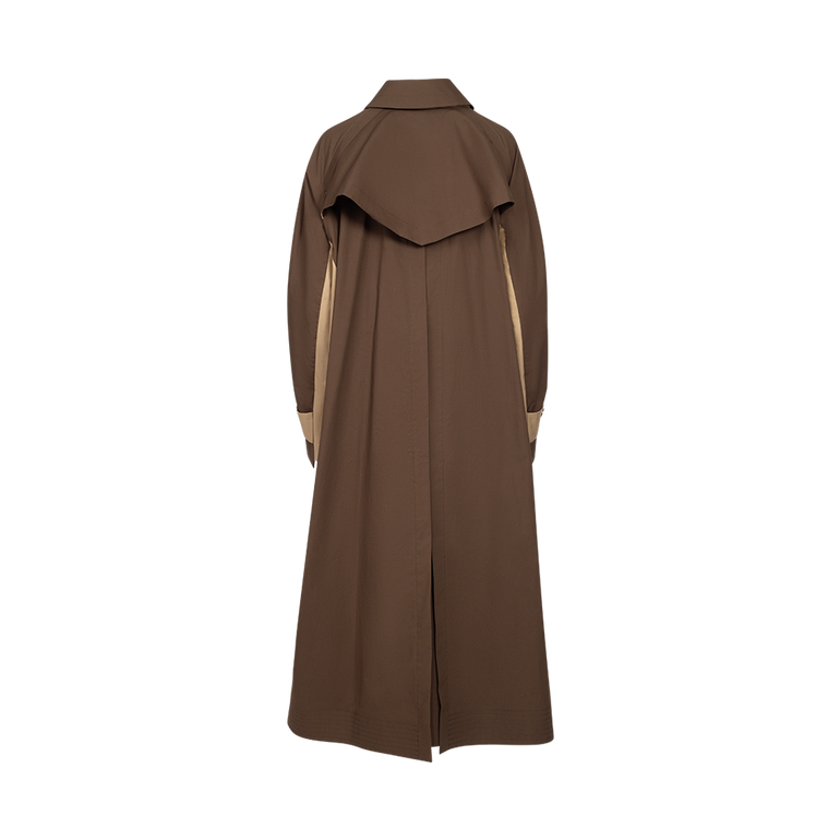 Belted Two-Tone Trench Coat – FORTY FIVE TEN